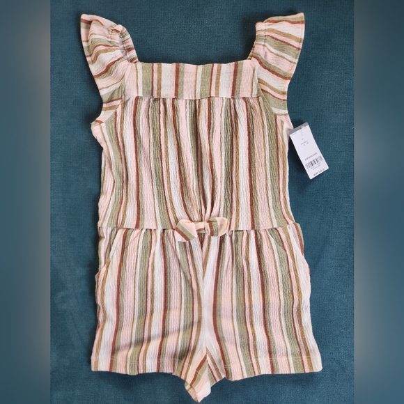 Carter's | Bottoms | Nwt Carters Romper 5t Olivepink Bow On Waist ...